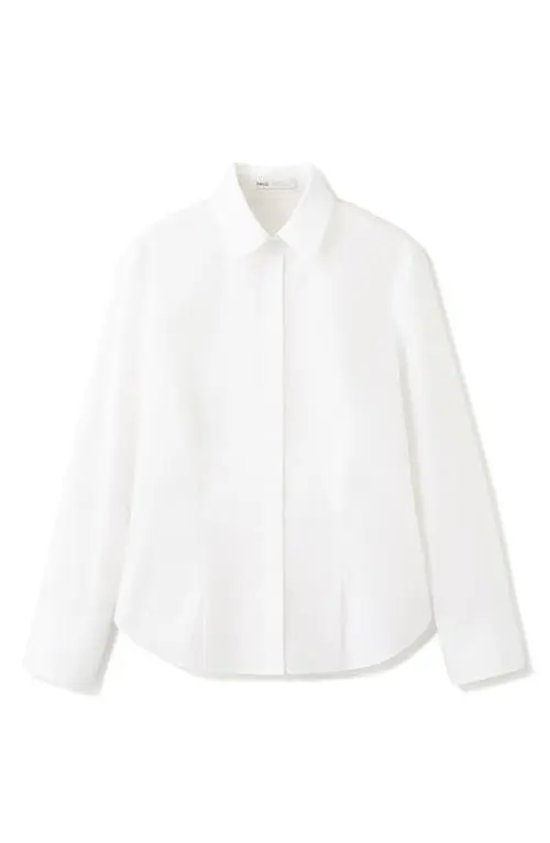 Mango Slim Fit Poplin Shirt