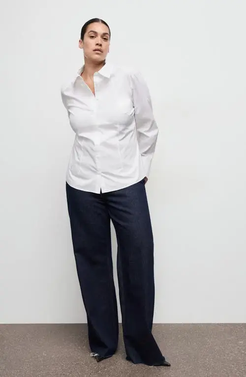 Mango Slim Fit Poplin Shirt