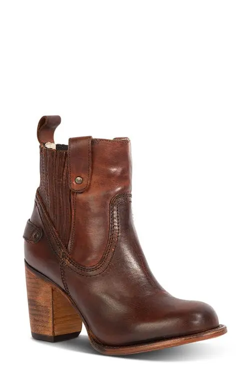 FREEBIRD Bowin Leather Bootie - Cognac