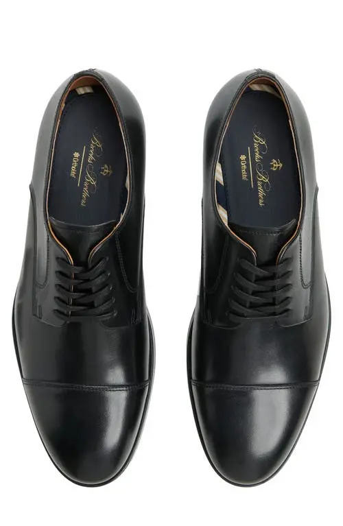Brooks Brothers Clarkson Leather Cap Toe Derby - Black