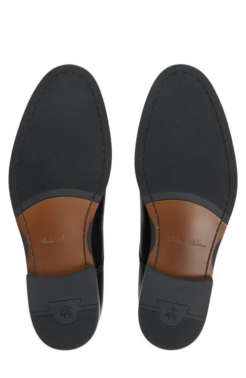 Brooks Brothers Clarkson Leather Cap Toe Derby - Black