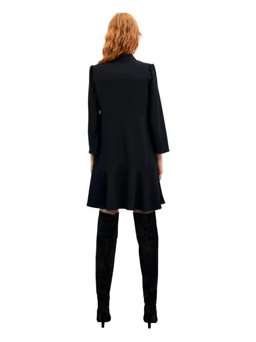 Gerard Darel Carla Zip Front Crepe Mini Dress