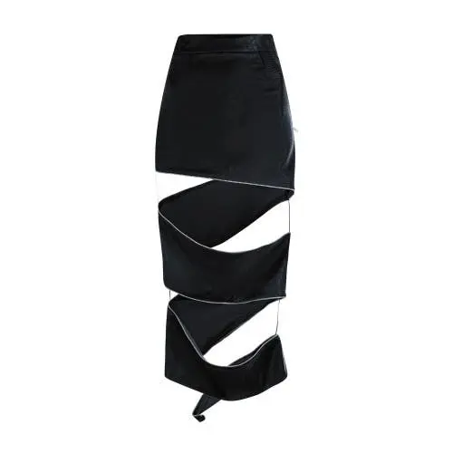 UCHÈ Spiral Zipper Skirt