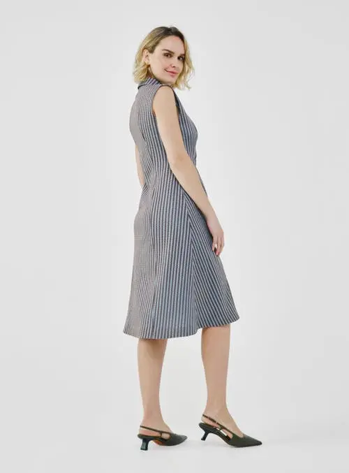 A.SHIMUS Sleeveless Tailored Midi Dress