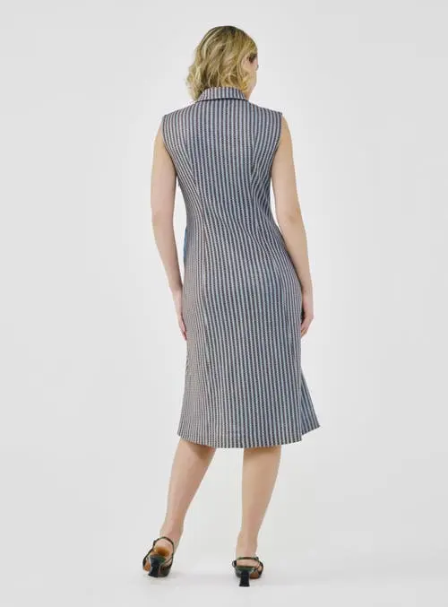 A.SHIMUS Sleeveless Tailored Midi Dress