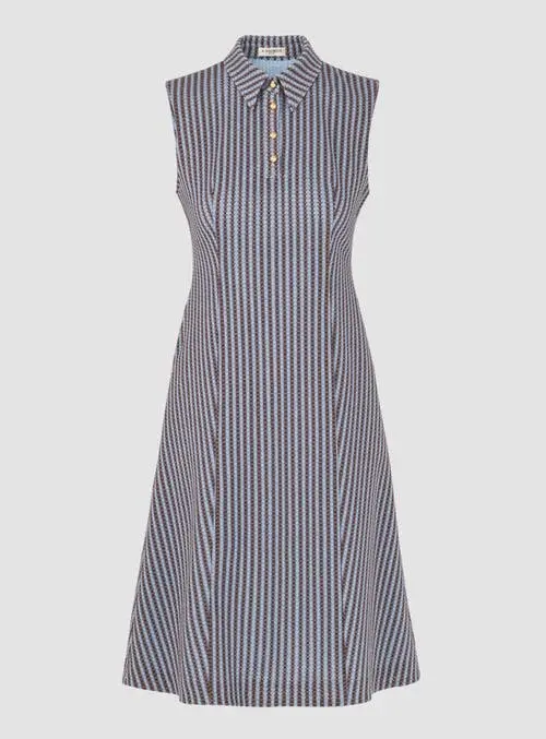 A.SHIMUS Sleeveless Tailored Midi Dress