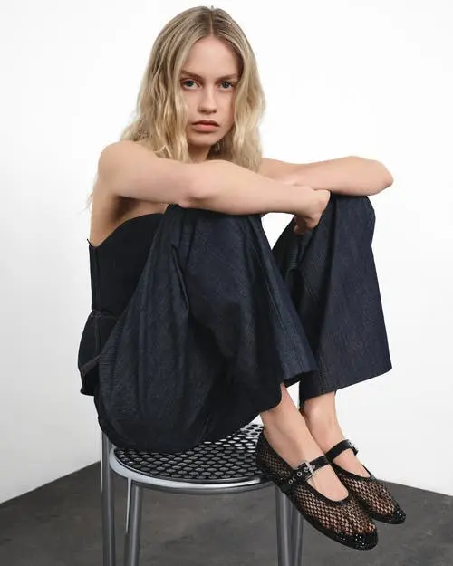 MI/MAI Romy Ballet Flat Shoes - Black