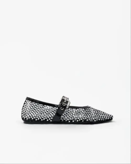 MI/MAI Romy Ballet Flat Shoes - White