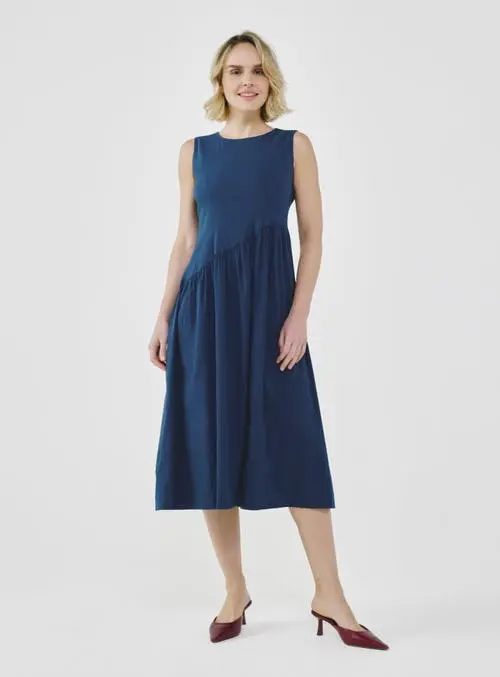 A.SHIMUS Linen Dress - Navy