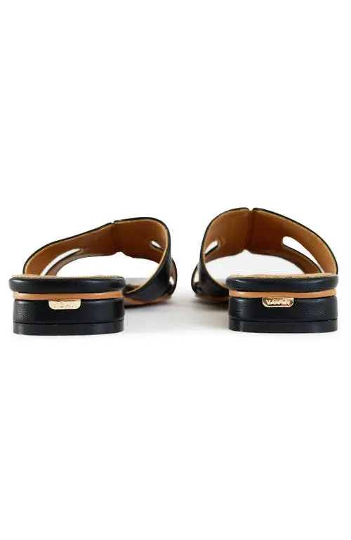 V.GAN LONDON Bok Mule Slide Sandals - Black