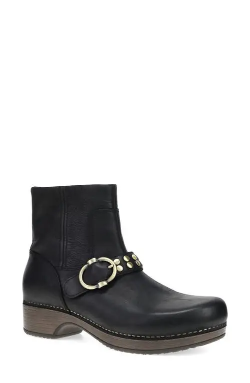 Dansko Baylin Leather Bootie - Black