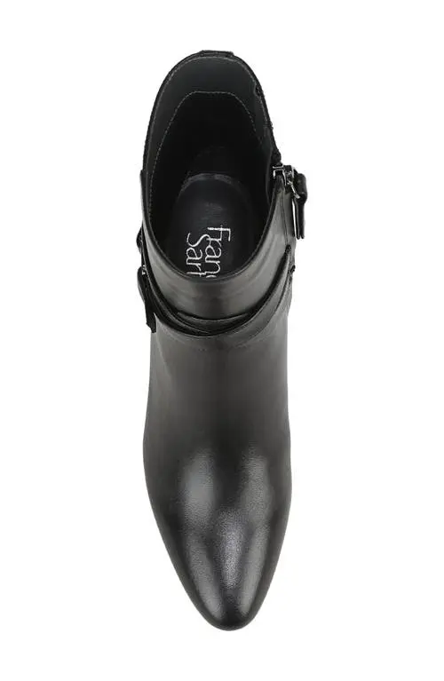 Franco Sarto Caden Leather Bootie - Black Leather