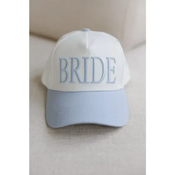 UNTAMED PETALS Bride Embroidered Hat - Blue