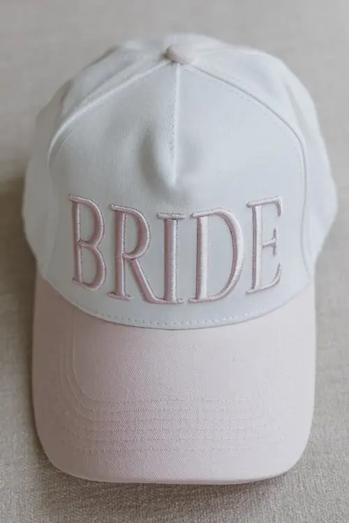 UNTAMED PETALS Bride Embroidered Hat - Pink