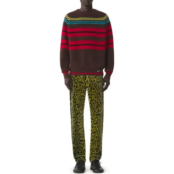 LANVIN Striped Sweater In Wool And Cashmere - Ebony
