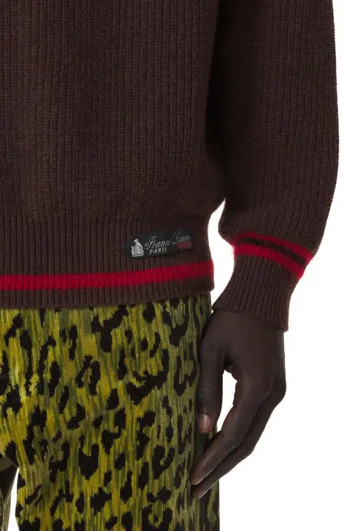LANVIN Striped Sweater In Wool And Cashmere