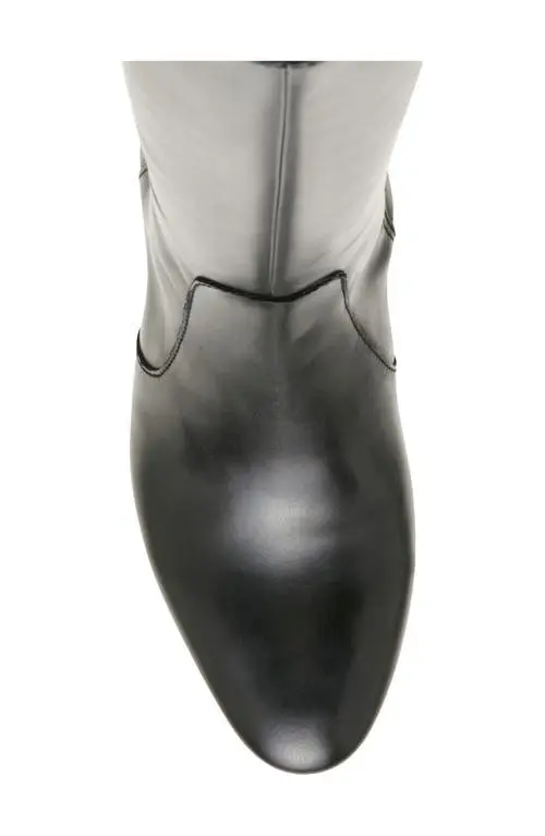 Blondo Mindy Knee High Leather Boot - Black Leather