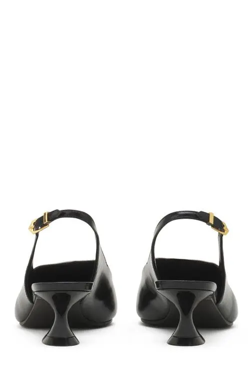 LANVIN Serenade Slingback In Leather
