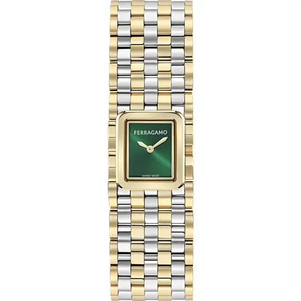 FERRAGAMO Mancette Two-tone Bracelet Watch - Two Tone
