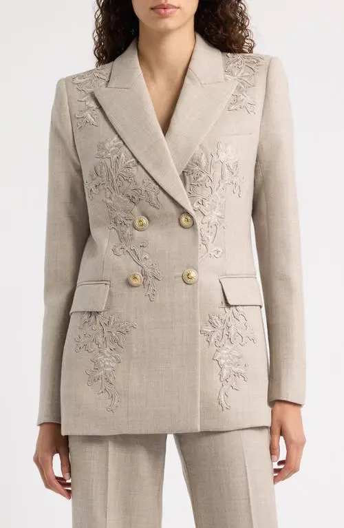 Kobi Halperin Violet Embroidered Wool Blazer