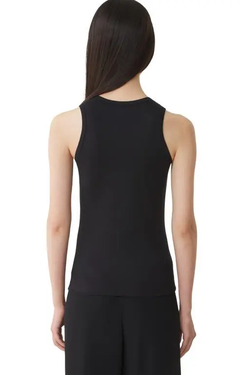 LANVIN Mother And Daughter Embroidered Jersey Tank Top
