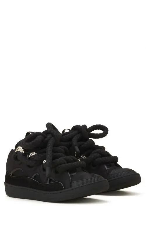 LANVIN Curb Snake Sneakers In Leather