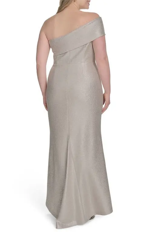 Eliza J One-shoulder Gown