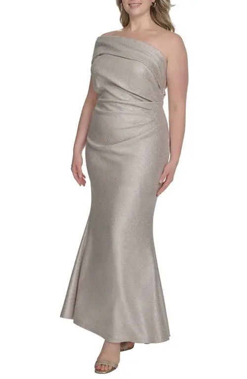 Eliza J One-shoulder Gown