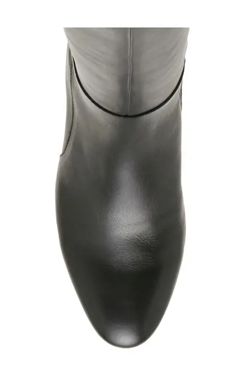 Blondo Nadine Leather Knee High Boot - Black Leather