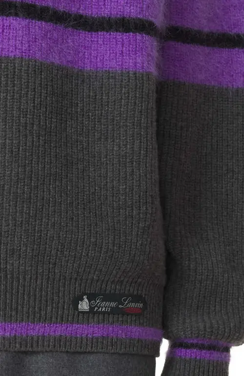 LANVIN Striped Sweater In Wool And Cashmere