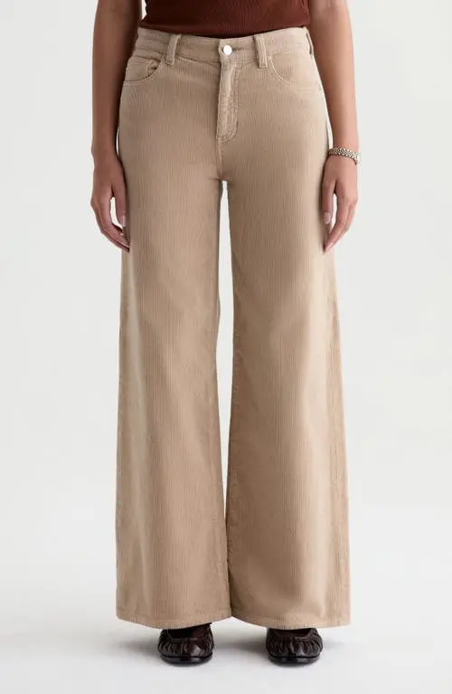 Ag Saige High Waist Wide Leg Jeans - Studio Tan