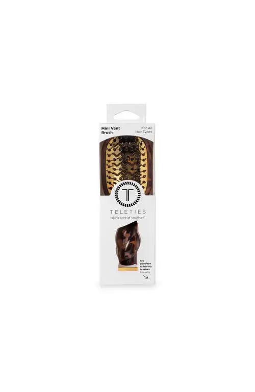 TELETIES Mini Vented Hair Brush - Tortoise