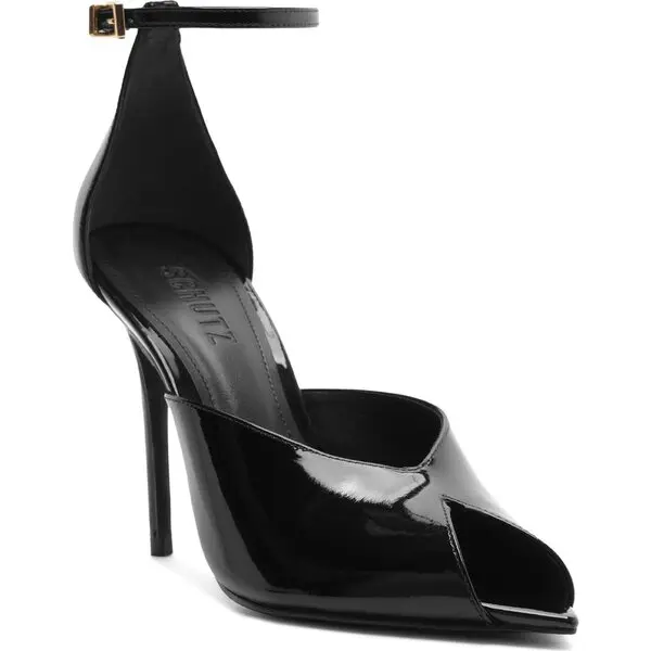 Schutz Ingrid Patent Leather D'orsay Pumps - Black