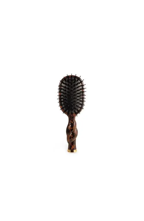 TELETIES Mini Boar Hair Brush - Tortoise