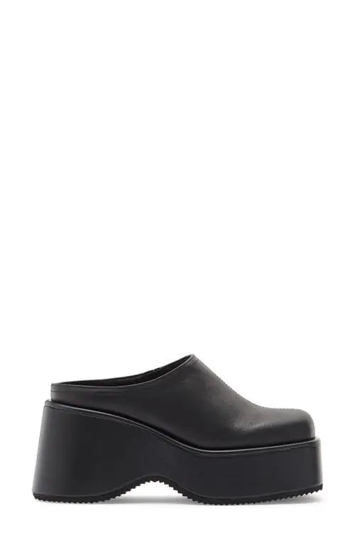 Jeffrey Campbell Waveform Leather Platform Wedge Mule
