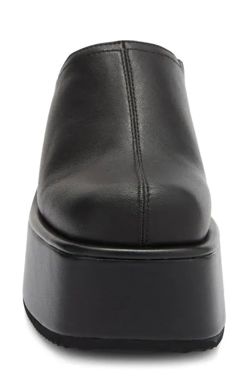 Jeffrey Campbell Waveform Leather Platform Wedge Mule