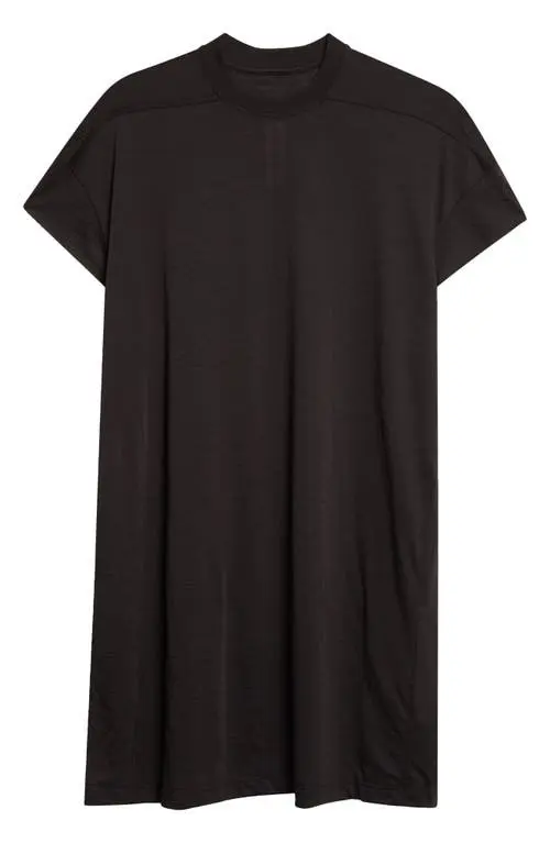 Rick Owens Jumbo Wool & Silk T-shirt - Black
