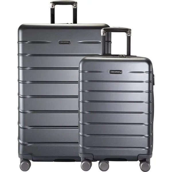 RICARDO BEVERLY HILLS Santa Rosa Hardside Expandable 2 Piece Set 20" Carry On & 28" Checked Spinner - Graphite