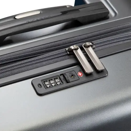 RICARDO BEVERLY HILLS Santa Rosa Hardside Expandable 2 Piece Set 20" Carry On & 28" Checked Spinner - Graphite