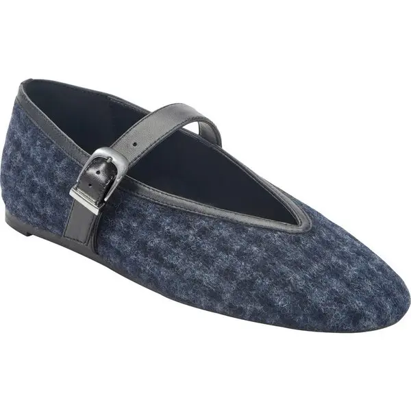 Marc Fisher Gorga Mary Jane Flat - Dark Blue