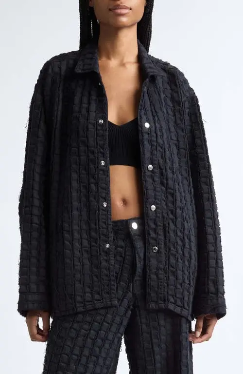 HAIKURE Sophie Bull Stripe Shirt - Black