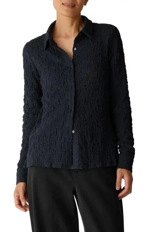 Eileen Fisher Crinkle Shirt