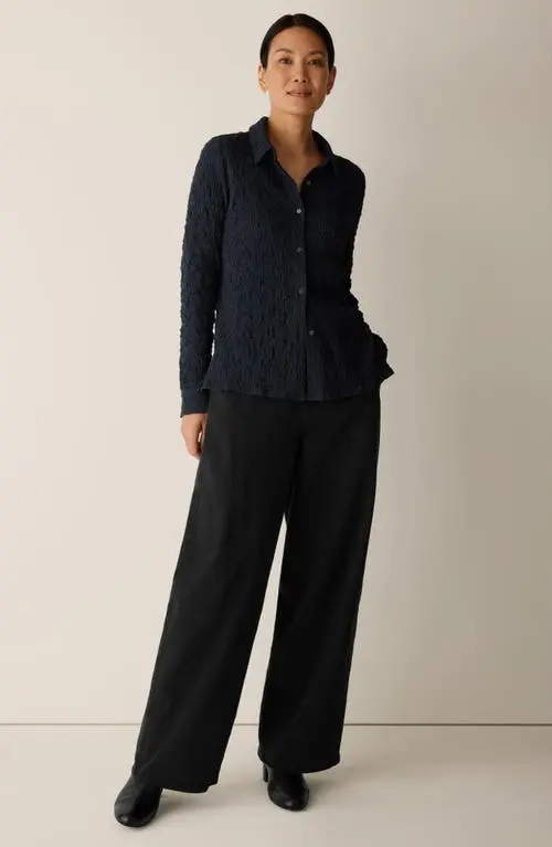 Eileen Fisher Crinkle Shirt
