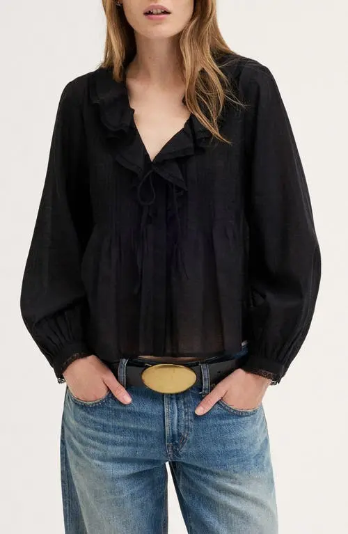 Madewell The Georgina Long Sleeve Voile Top