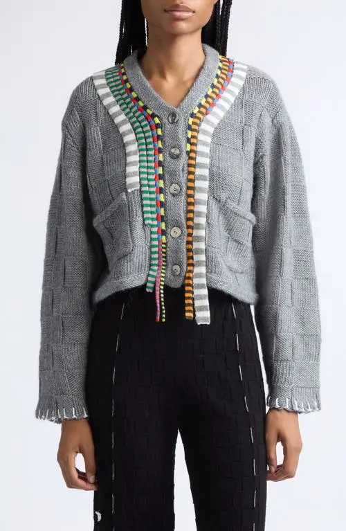 YANYAN Frosty V-neck Jacket - Grey