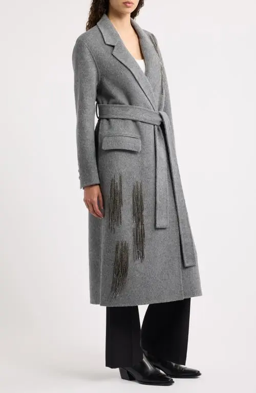 Kobi Halperin Sydni Wool & Silk Blend Wrap Coat