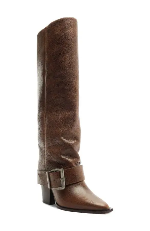 Schutz Parker Knee High Boot - Desert Brown