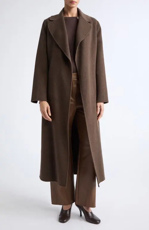Max Mara Smmpace Long Wool Blend Belted Coat
