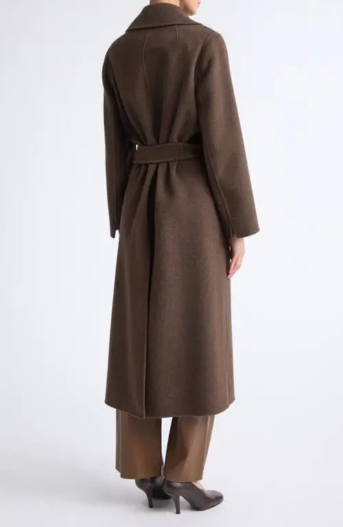 Max Mara Smmpace Long Wool Blend Belted Coat