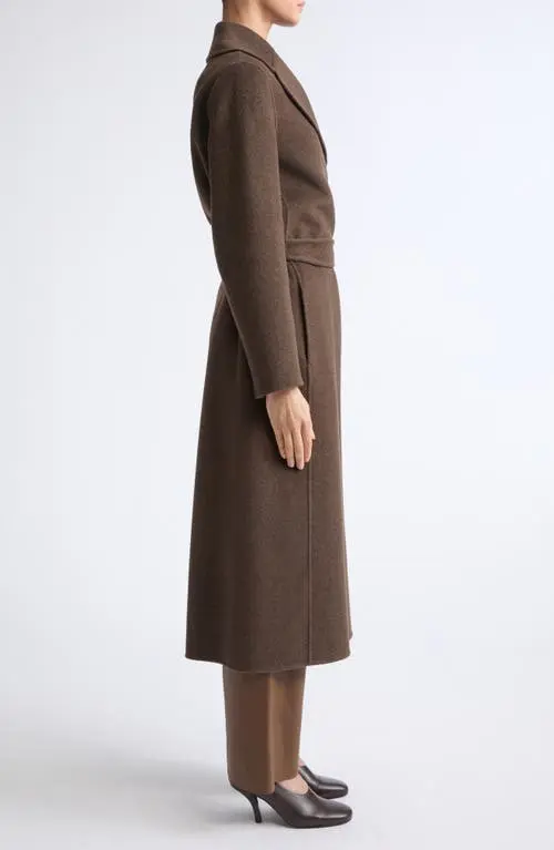 Max Mara Smmpace Long Wool Blend Belted Coat